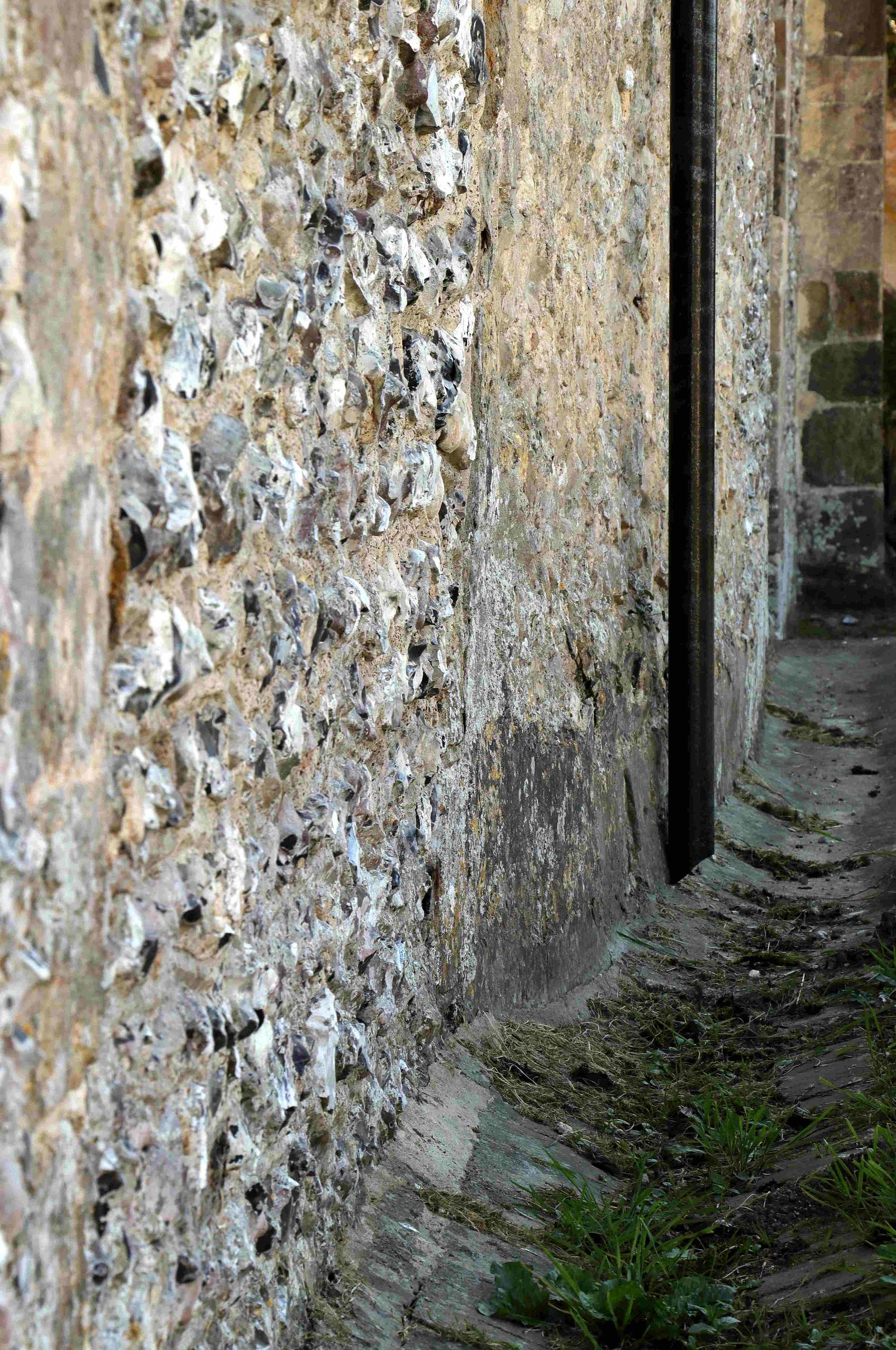 Exterior: Curve in North Wall | Wildbrooks Benefice